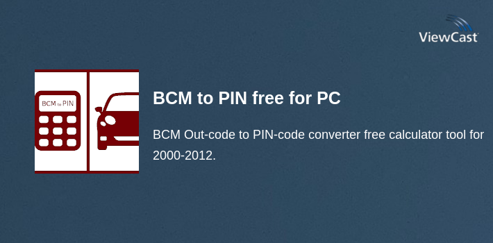 Download BCM to PIN free for PC / Windows / Computer