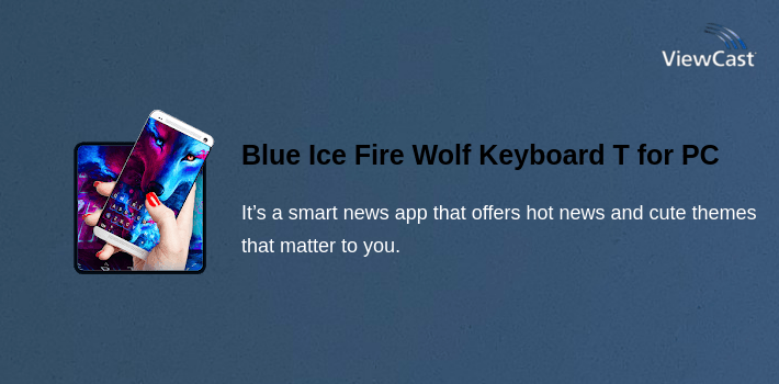 Download Blue Ice Fire Wolf Keyboard Theme for PC / Windows / Computer