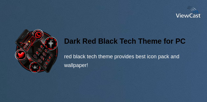 Download Dark Red Black Tech Theme for PC / Windows / Computer