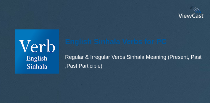 Download English Sinhala Verbs for PC / Windows / Computer