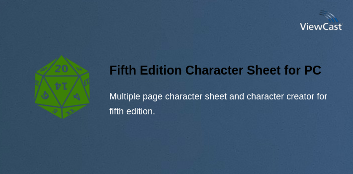 Download Fifth Edition Character Sheet for PC / Windows / Computer
