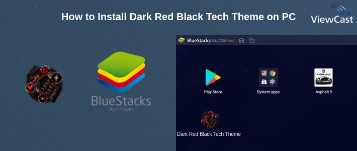 Download Dark Red Black Tech Theme for PC / Windows / Computer