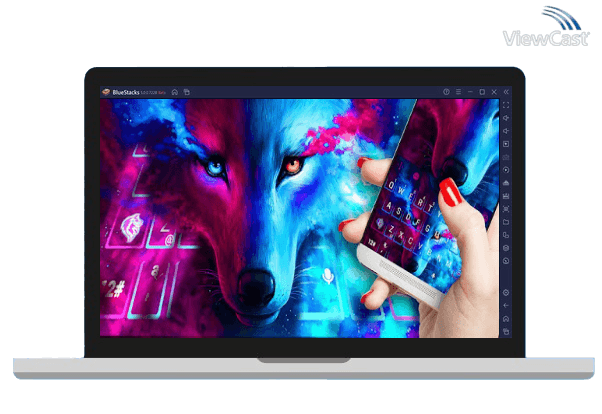 Download Blue Ice Fire Wolf Keyboard Theme for PC / Windows / Computer