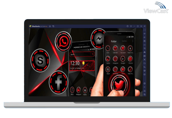 Download Dark Red Black Tech Theme for PC / Windows / Computer