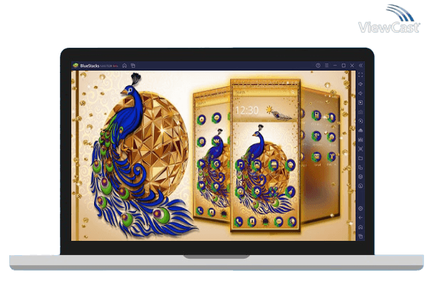 Download Gold Peacock Diamond 2D Theme for PC / Windows / Computer