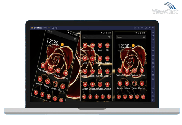 Download Gold Rose Theme dark red for PC / Windows / Computer